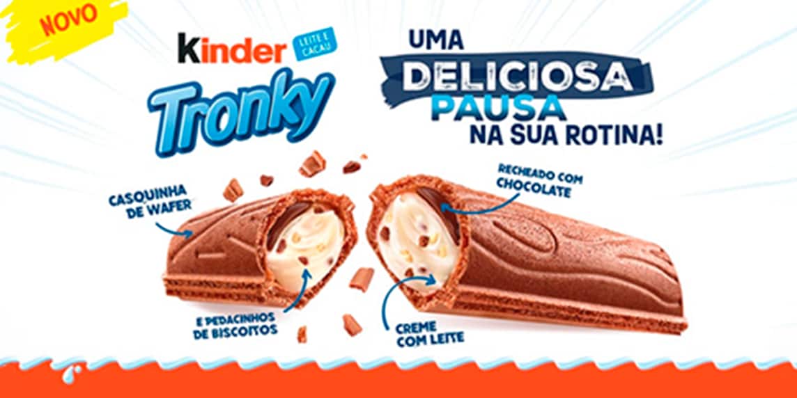 Kinder® amplia portfólio e traz ao Brasil Kinder Tronky®, novo snack da ...